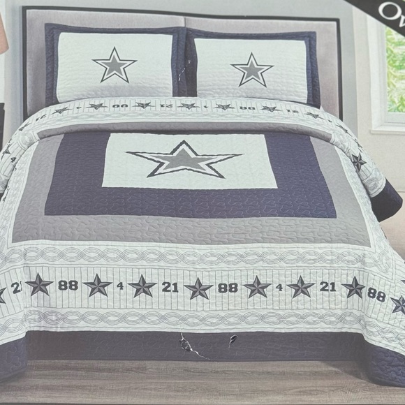 Bedding | Dallas Cowboy Star New Luxury King California King Size ...